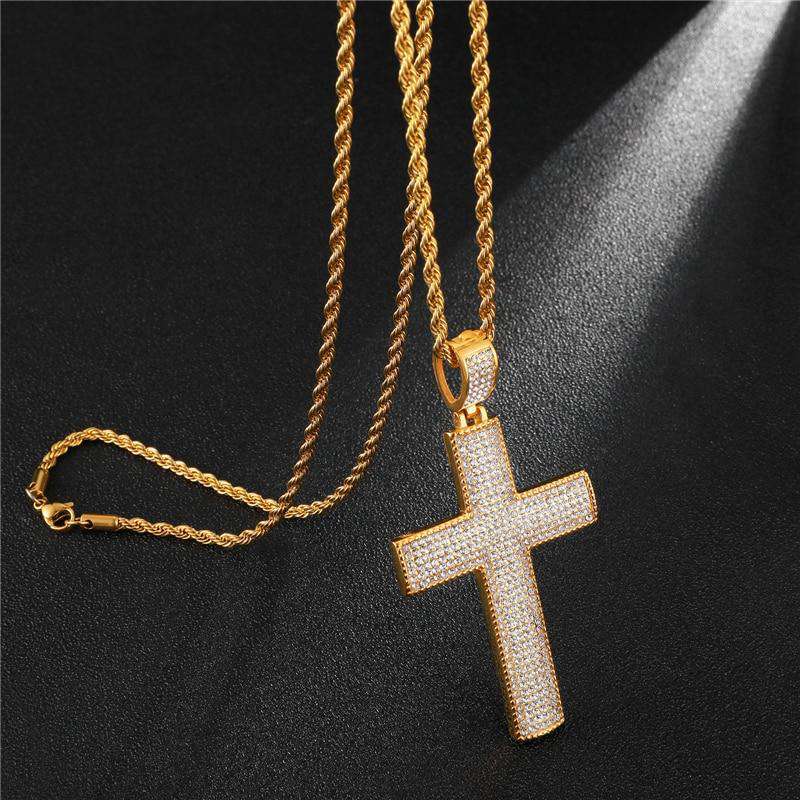 VVS CZ Bling Cross Pendant